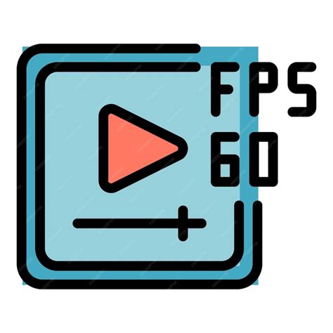 Premium Vector High Frame Stream Icon Outline High Frame Stream