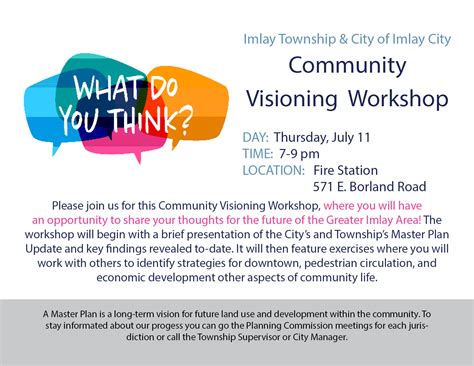 Community Visioning Workshop Imlay City