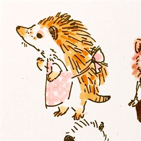 Able Sisters Hedgehog Illustration