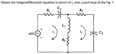 Solved Obtain The Integrodifferential Equation In Terms Of