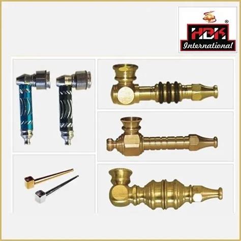 Brass Metal Smoking Pipes At Rs 1piece Jamnagar Id 22305030130