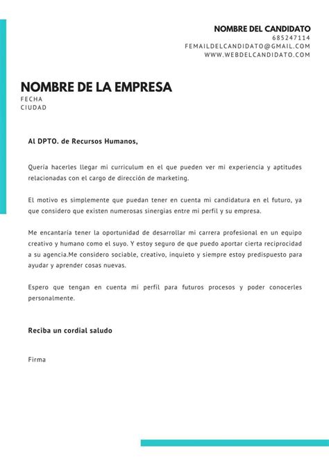 Carta De Presentacion Para Un Trabajo