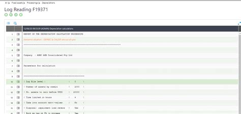 Fixed Asset Depreciation Calculation Error Abnormal Situation Deprec