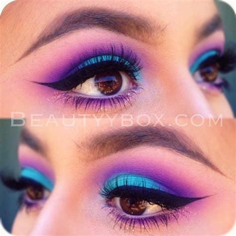 Love Bright Eye Makeup Pink Eye Makeup Rave Makeup Colorful Eye