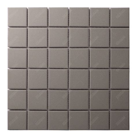 China Factory Supplier Classic Square 48x48mm Unglazed Ceramic Grey