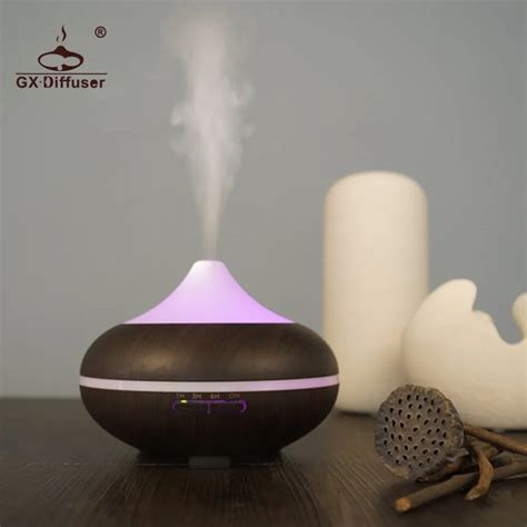 GX Diffuser Ml Aroma Diffuser LED Light With Changing Colors Mist Maker Fogger Air Purifier