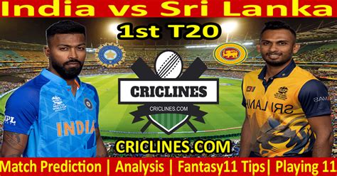 Today Match Prediction Ind Vs Sl Dream11 1st T20 2023 Who Will Win