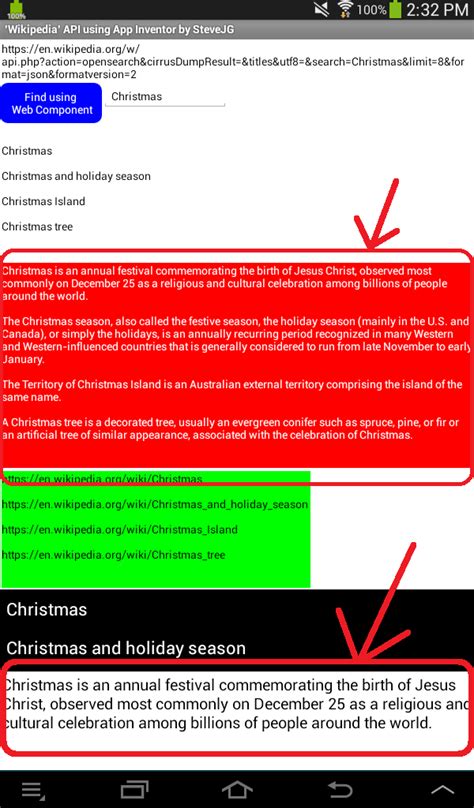 Making Sense Of The Wikipedia Api Mit App Inventor Help Mit App Inventor Community