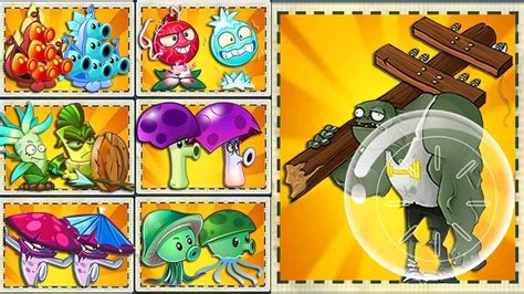 Random 30 Best Pair Team Plants Level 1 Vs Hamster Ball Zombie Pvz 2