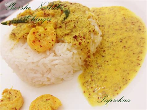 Paprekaa Bon Appetit Shorshe Narkol Chingri Recipe A Bengali