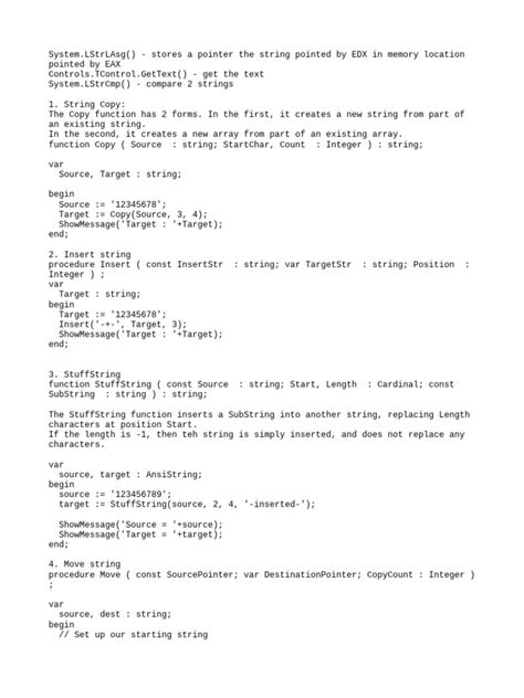 Most Important Functions For Strings Pdf String Computer Science Metalogic