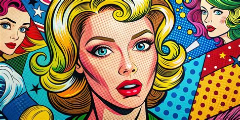 밝은 색상과 패턴을 갖춘 팝아트 여성 팝 아트 우먼 만화 배경 복고풍 일러스트 스타일 배경 일러스트 및 사진 무료 다운로드 Pngtree