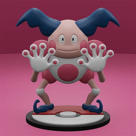 Archivo Stl Pokemon Nº 122 Sr Mimo 🐉 ・plan De Impresora 3d Para