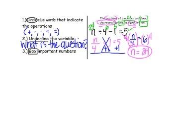 Writing Two Step Equations By Noelle Anderson Teachers Pay Teachers