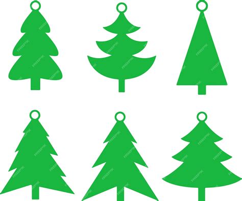 Premium Vector Christmas Tree Earring Vector Graphic Pack