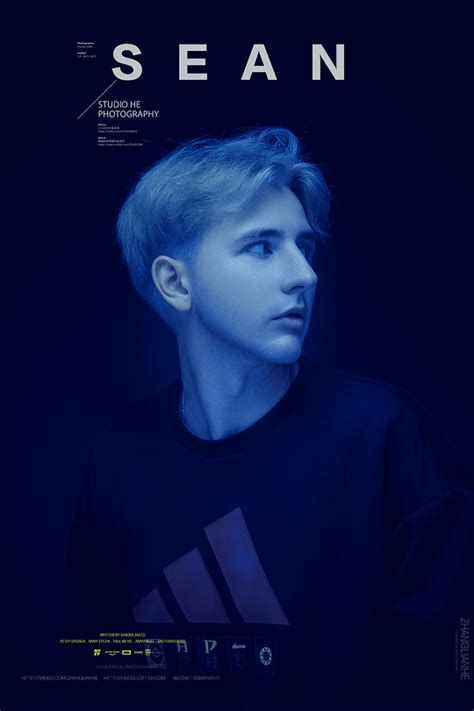 蓝色肖像by张连贺张老师教修图 站酷zcool