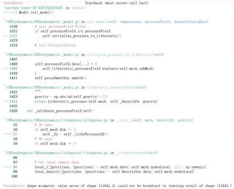 Shape Mismatch Issue Underworldcode Underworld Github