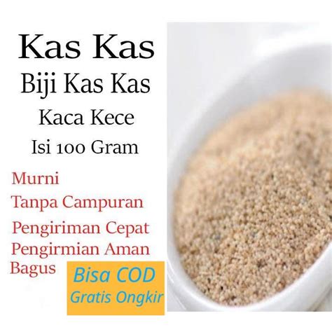 Jual Kas Kas Isi 100 Gram Kualitas Bagus Biji Kaca Kece Biji Kas Kas Bumbu Dapur Rempah