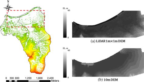 Digital Elevation Model Dem Terrain Analysis Details Tak Et Al 2016 Download Scientific