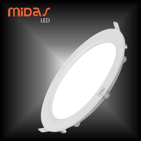 Midas W Slim Led Round Panel Light With Internal Driver Model Name Number Me Shine