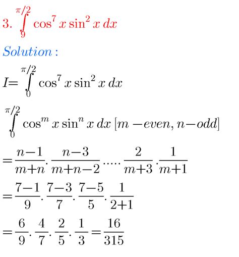 Intermediate Maths Solutions For Definite Integrals Maths Glow