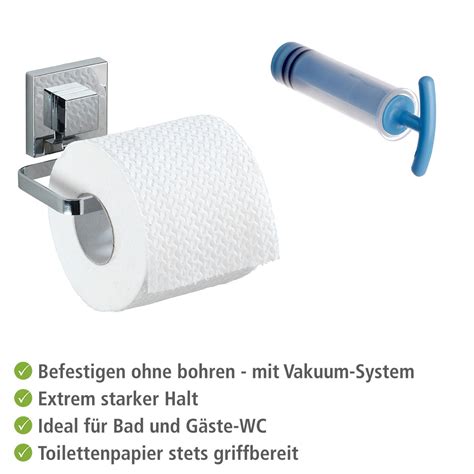 Wenko Vacuum Loc Toilettenpapierhalter Quadro 217248