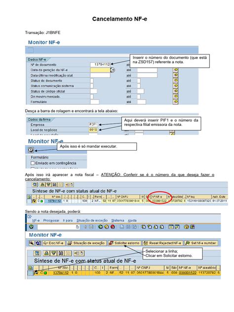 Cancelamento Nf J1bnfe Pdf
