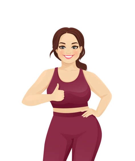800 Beautiful Plus Size Models Clip Art Stock Illustrations Royalty