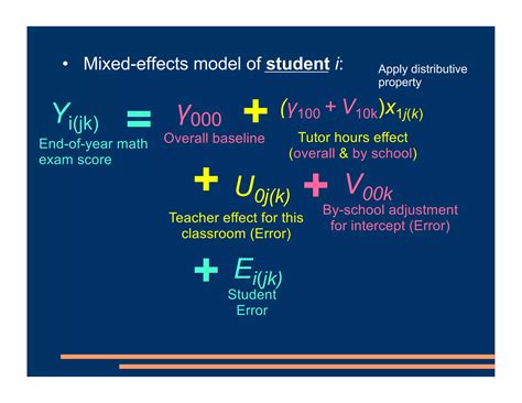 mixed effects models random slopes ppt