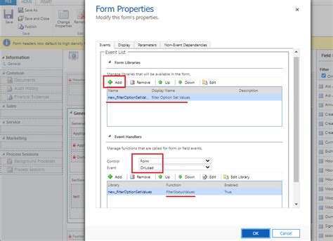 How To Filter Option Set Field Options Based On Form