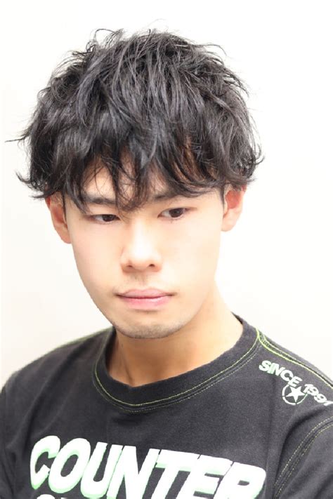 爽やかモテ髪ツーブロックマッシュスパイラルパーマヘアスタイル 人形町、水天宮前の理容室、床屋 Hairandgrooming