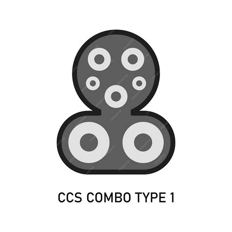 Premium Vector Electric Car Charging Plug Type 1 Ccs Combo 1 Vector