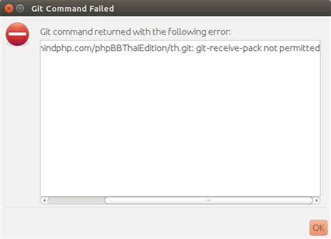 ไม่สามารถ Push Git Phpbbthaieditionth ได้ครับ เว็บบอร์ด Php เว็บ