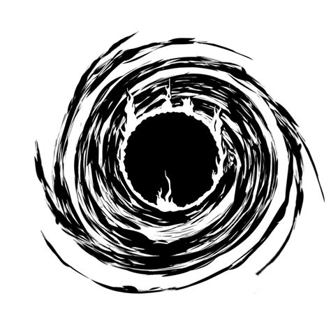 Dark Sign Drawing With Waves