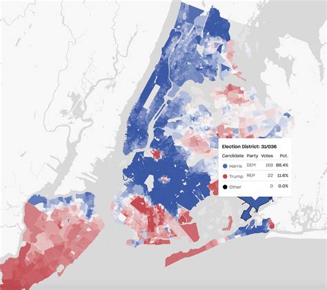 Map How Your Neighbors Voted In 2024 In Nyc