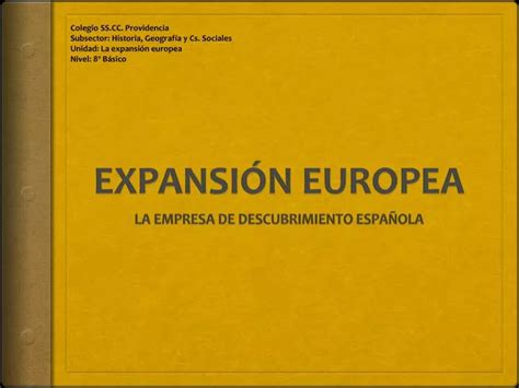 PPT EXPANSIÓN EUROPEA PowerPoint Presentation free download ID 2842842