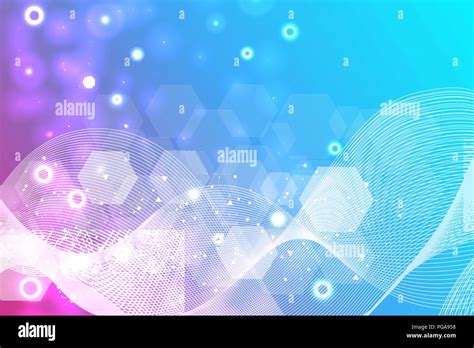 Modern Futuristic Background Of The Scientific Hexagonal Pattern Virtual Abstract Background