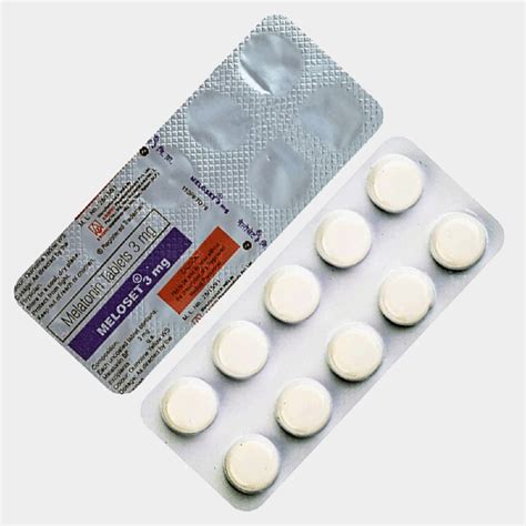 Meloset Melatonin 3mg Tablets Packaging Type Box At ₹ 58 65 Strip In Mumbai