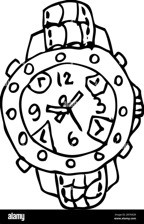 Vector Clock Face Cartoon Tattoo Fashion Stock Vector Image And Art Alamy