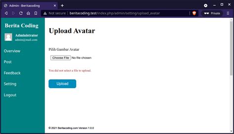 Tutorial Codeigniter 11 Membuat Fitur Upload File