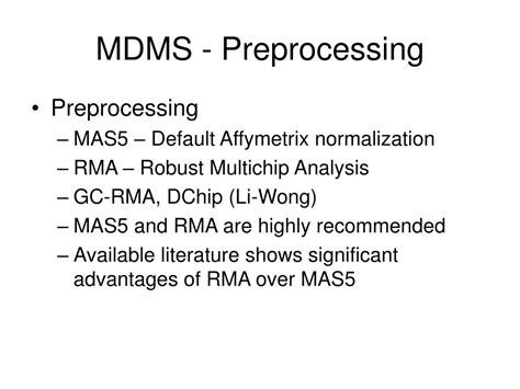 Ppt Mdms A Web Tool To Manage And Analyze Gene Expression Microarray