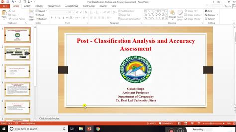 Post Classification Analysis And Accuracy Assessment In Remote Sensing
