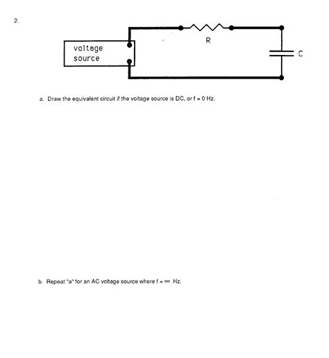 Solved A Draw The Equivalent Circuit If The Voltage Source Chegg Com