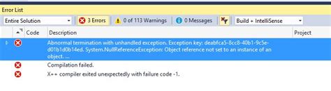 Alfasith Ax Error Abnormal Termination With Unhandled Exception In D