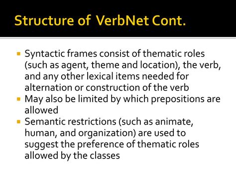 Ppt Verbnet Framenet Powerpoint Presentation Free Download Id2260656
