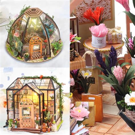 Diy Miniature House Kit With Led Light Creative Dollhouse Model Kit Diy Miniature House Kit With Led Light Creative Dollhouse Model Kit