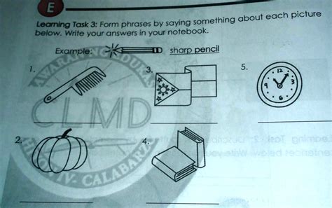 Learning Task 3 Form Phrases By Saying Something About Each