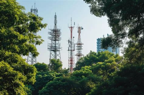 Premium Photo Urban Arboretum Navigating The Intersection Of Nature And Technology