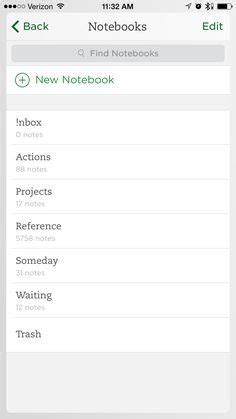 Simple GTD With Evernote Evernote Gtd System Getting Things Done