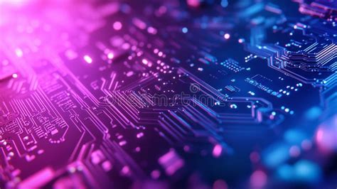 Abstract Integrated Circuit Design Symbolizing Futuristic Innovation